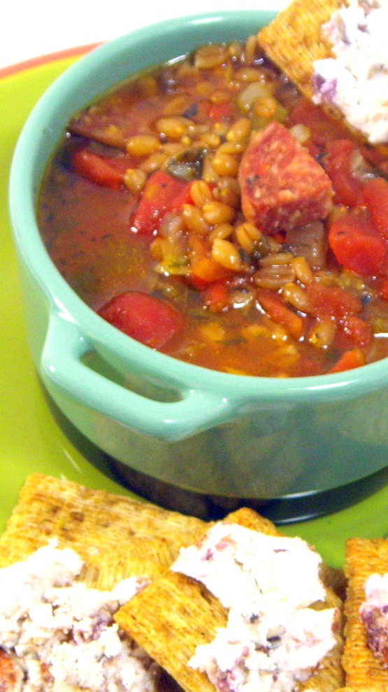 52 Ways to Cook: Salami Spelt Soup (Zuppa di Farro)