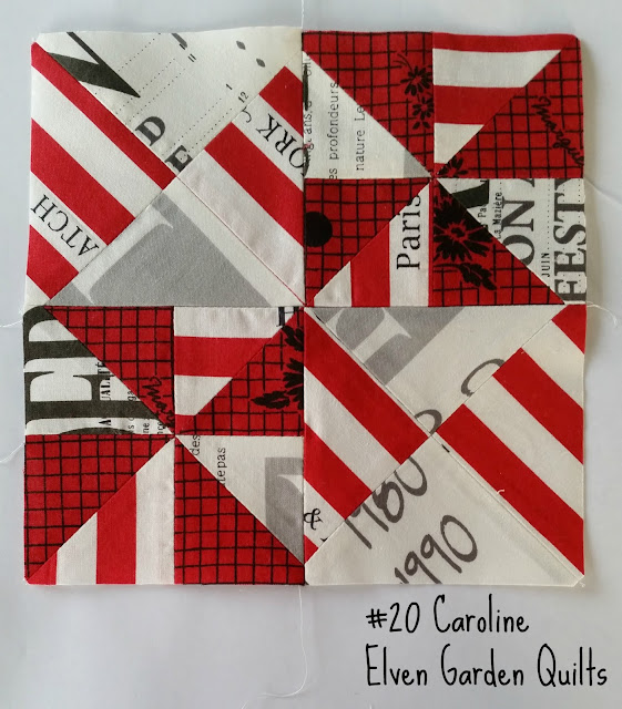 Elven Garden Quilts: Block #20 Caroline Tutorial - Farmer's Wife Sew Along