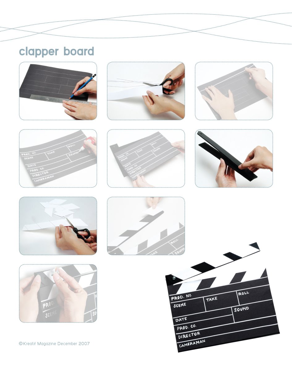 Kreatif Art & Craft: Clapper Board
