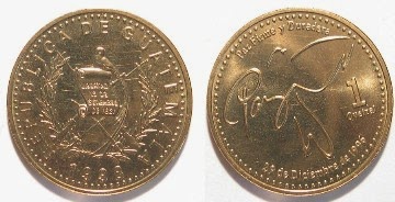 Moneda de 1 quetzal, Guatemala