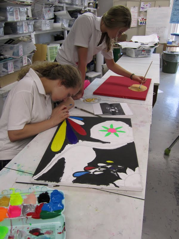 Think Create Art: Canvas Paintings- 8th Grade