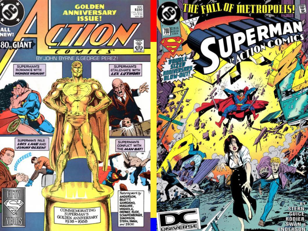 Dave's Comic Heroes Blog: Action Comics Centennial 600 and 700