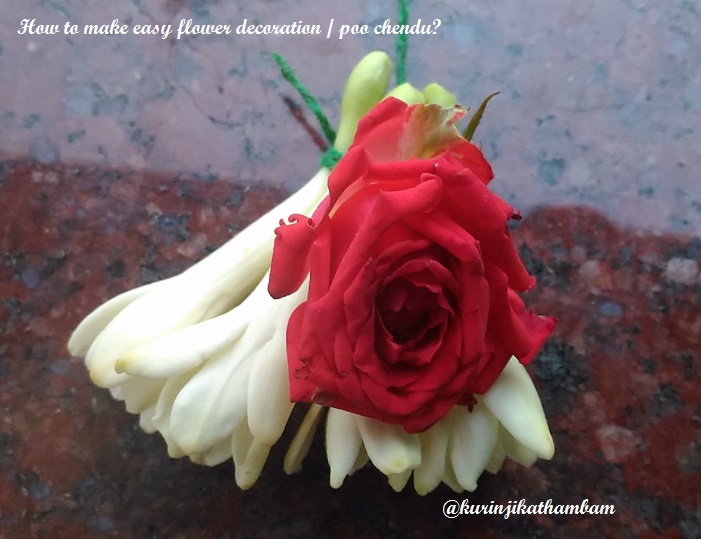 How to make Sambangi and Rose Garland / Poochendu? ~ Kurinji Kathambam