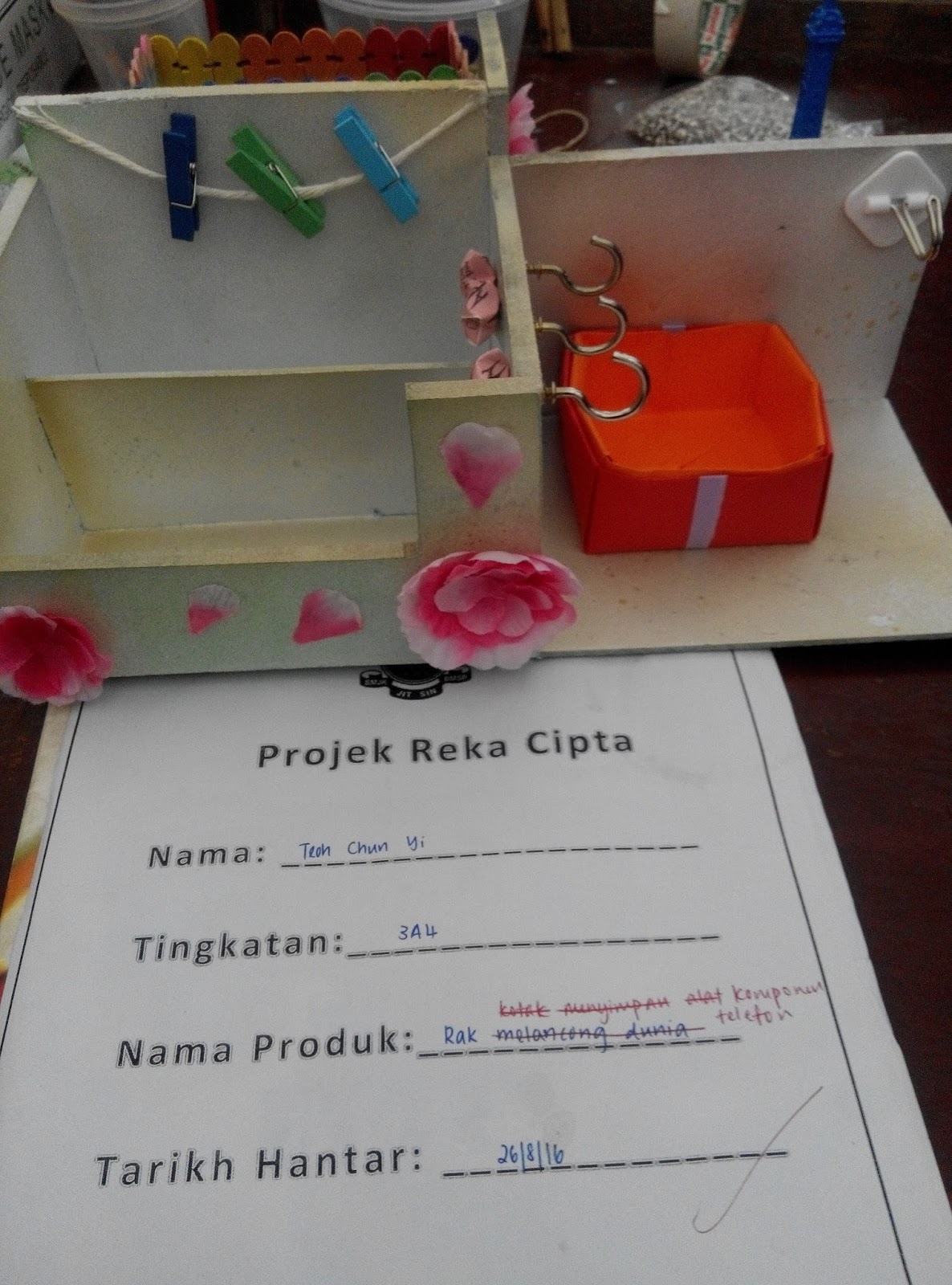 form3 Jit Sin RBT: PROJEK REKA CIPTA PELAJAR@2016