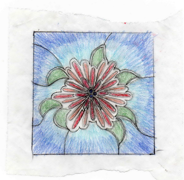 Claire Fairweather - Artist/Designer: Sketch for trial mosaic style
