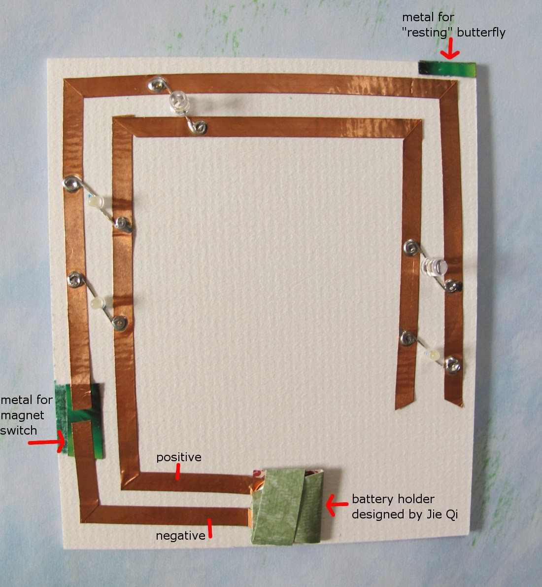 That Thing There: Paper Circuit Project: Flower Frame
