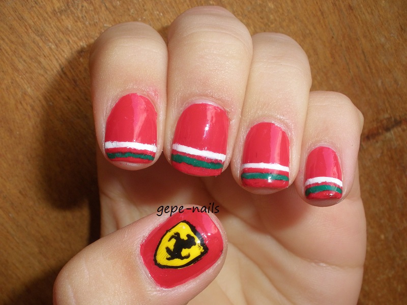 Gepe-nails: FERRARI. #ROJO
