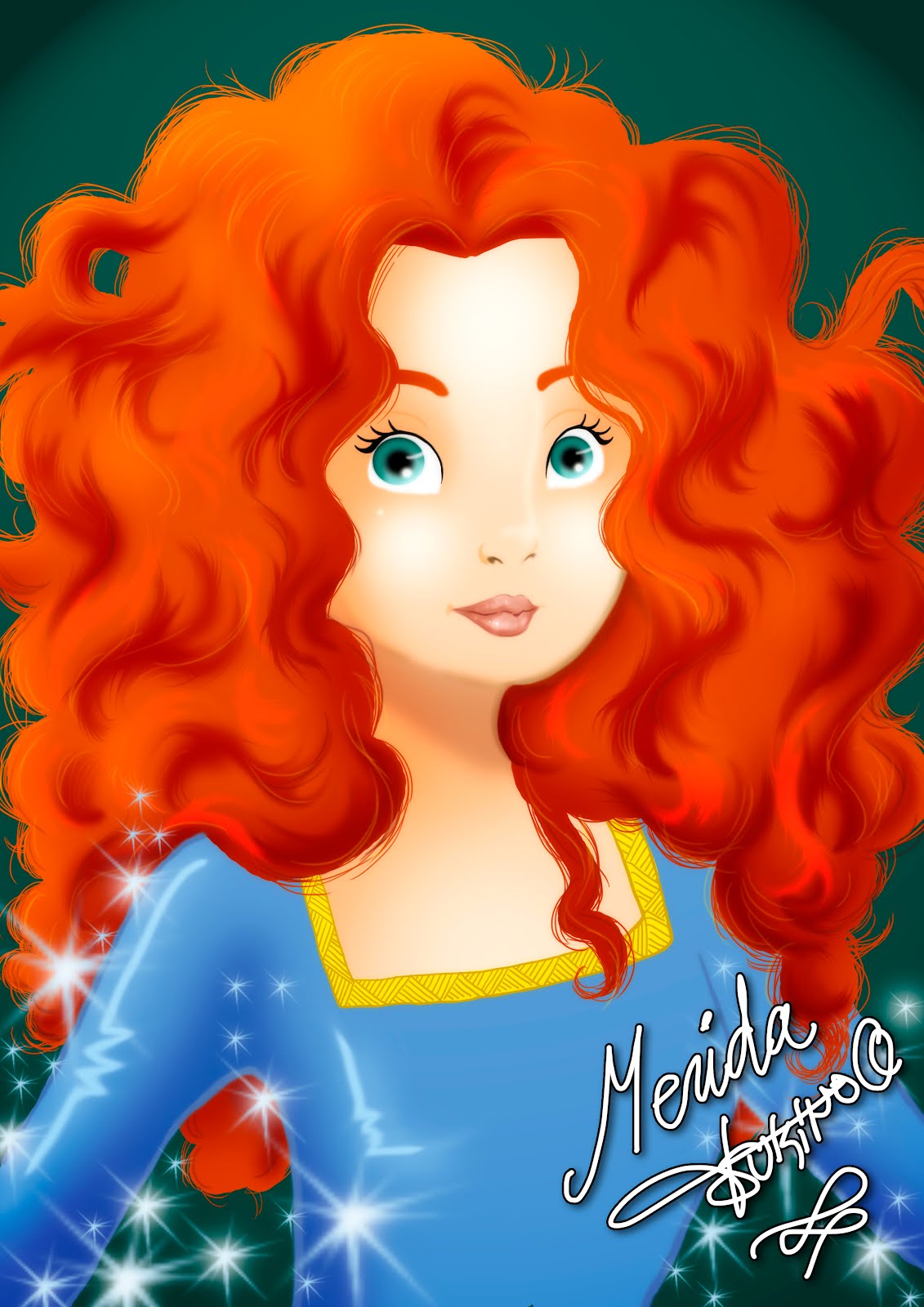 Princesas Disney: Fanart de la Princesa Merida de Brave (Indomable ...