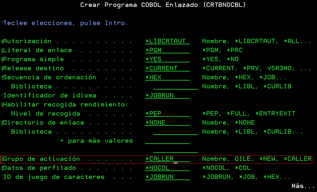Notas informáticas: Construir un programa en COBOL ILE y asociarlo a ...