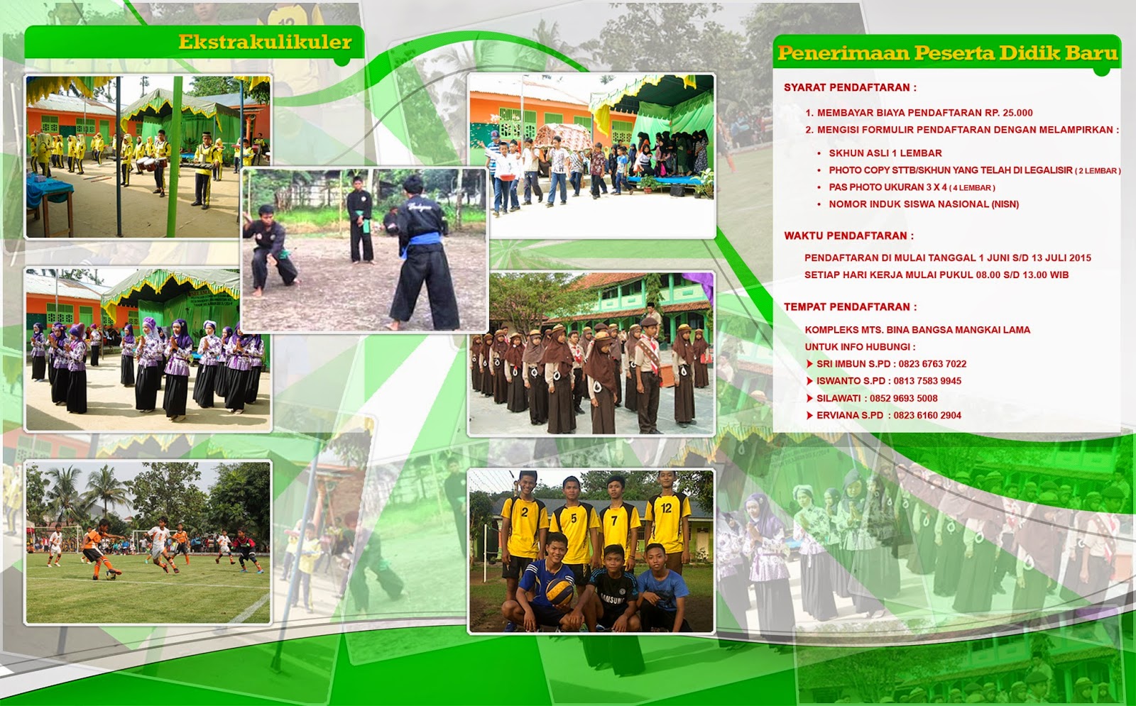 Desain Brosur PPDB ukuran A4 lipat 3 dua sisi | JASA DESAIN DAN CETAK