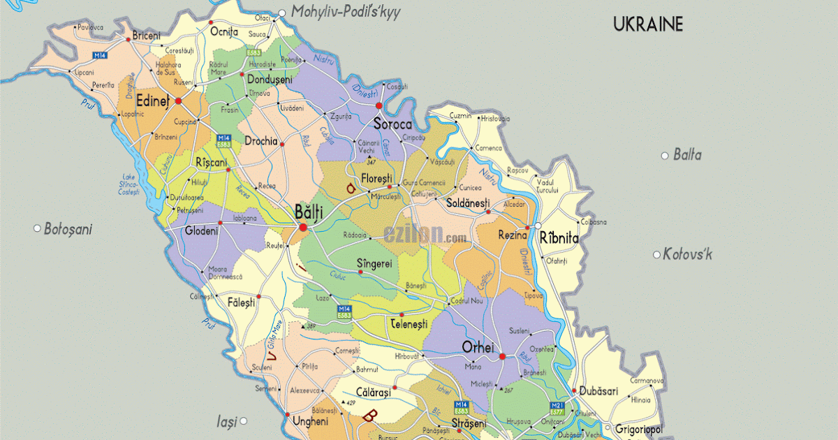 Romania Live: Chisinau live webcam Harta rutiera Moldova