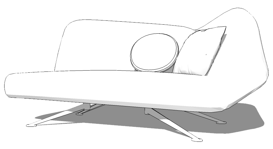 Sketchup 3D Model Sofa Pattern #3 - Great Architecture