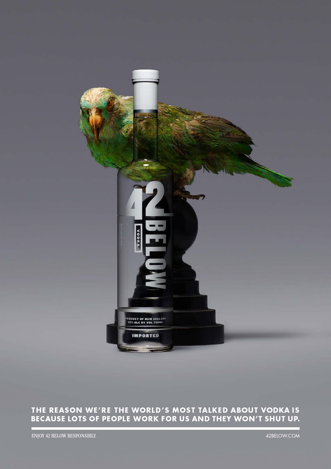 Kiwi's Angels: 42 Below Vodka Parrot Advertising