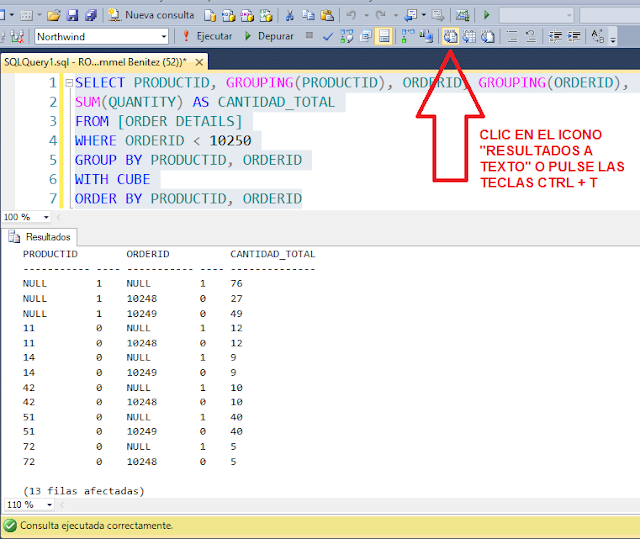 Ingeniería Systems: Procedimientos para agrupar y resumir datos en SQL Server