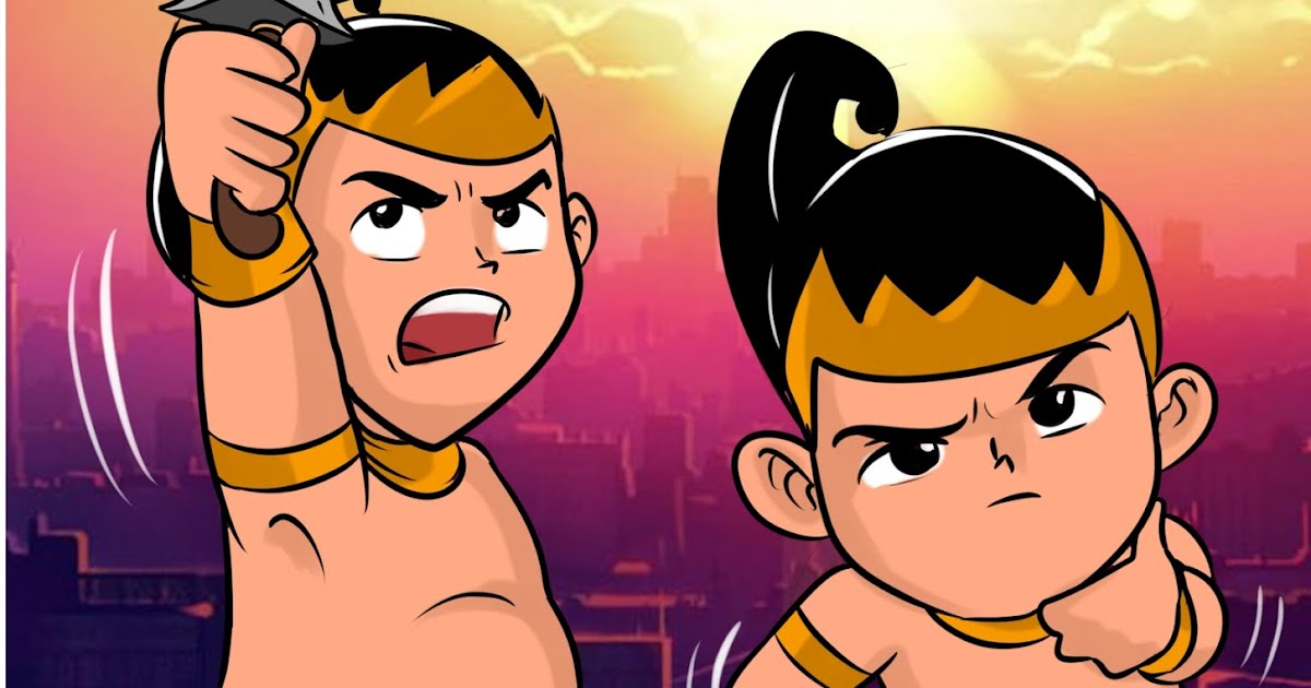 Contoh komik pesanan bertema wayang : "mengenalkan sifat pandawa mealui ...