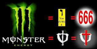Monster Energy Satanic simbol 666