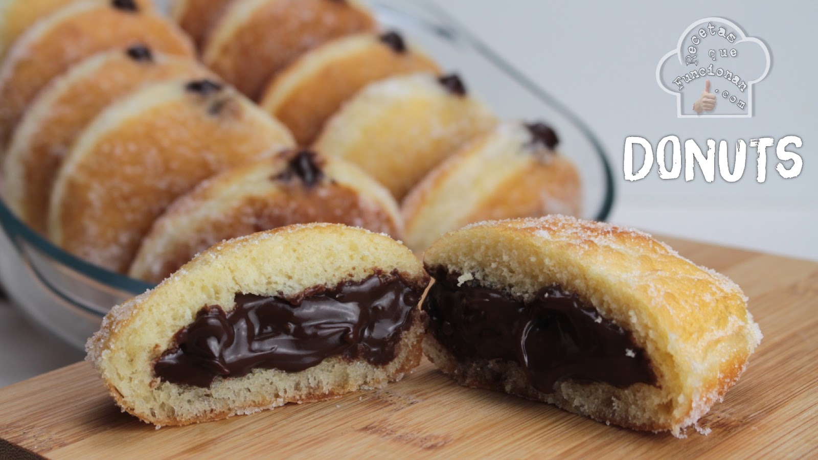 Donuts de Azúcar rellenos de Chocolate - La Cocina Del Sur