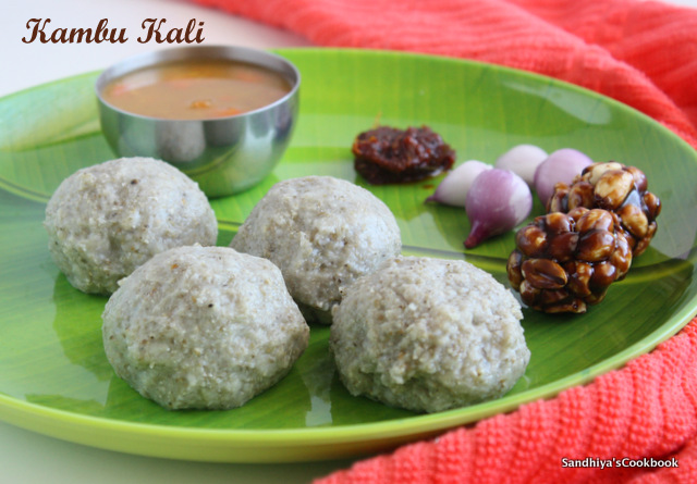 Sandhiya's Cookbook: Kambu Kali | Pearl Millet balls | Bajra Balls