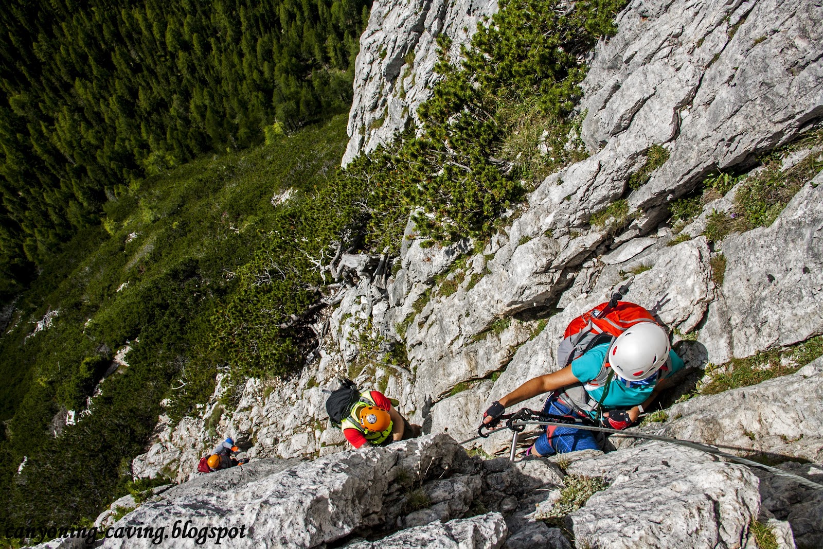 Canyoning - Caving: Via Ferrata Ettore Bovero/Col Rosa, Cortina, Dolomites