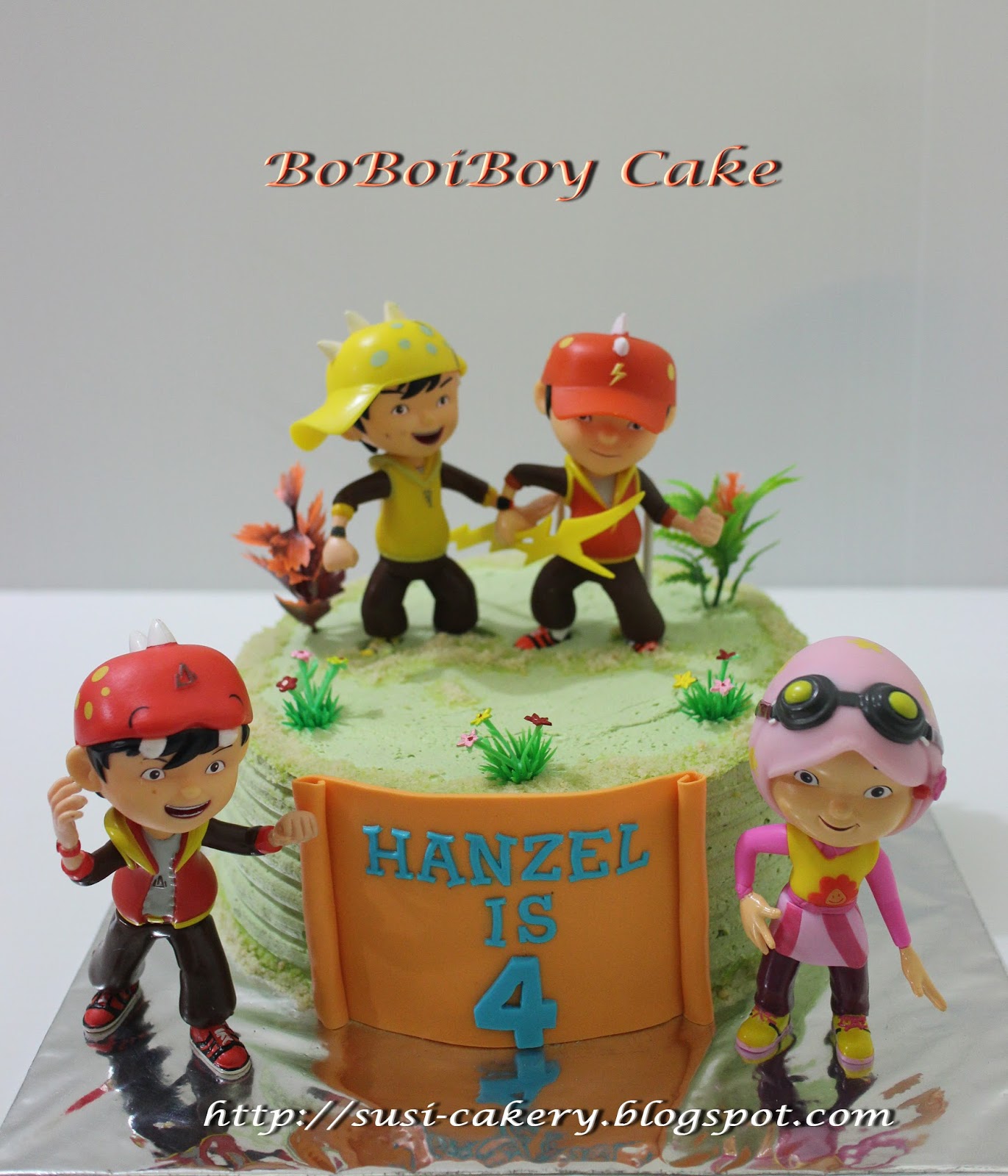 Susi Cakery: BoBoiBoy cake for Hanzel