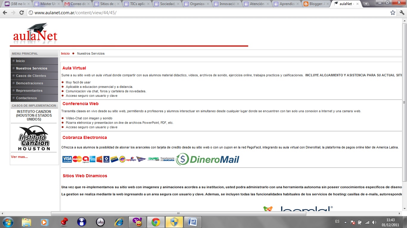 ACTIVIDADES DIDÁCTICAS INNOVADORAS EN ECONOMÍA: QUINTA ACTIVIDAD INNOVADORA: AULANET