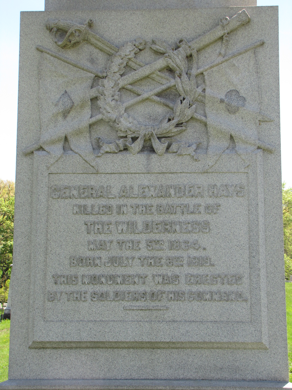 Hampton's Battery: Gen. Alexander Hays' Grave-Allegheny Cemetery ...