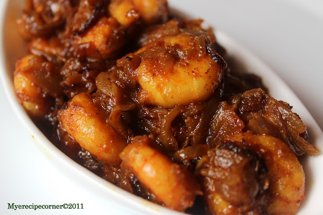 Mye's Kitchen: South Indian Prawn Fry/ Era Varuval.