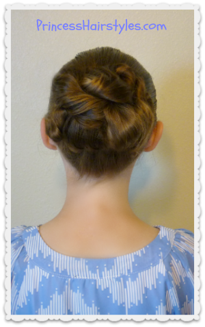 Ribbon Coiled Bun Hairstyle Tutorial | Hairstyles For Girls - Princess ...