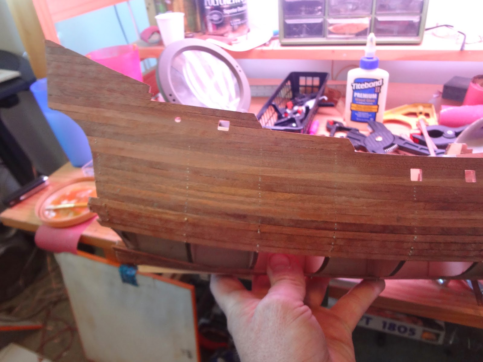San Francisco II Wooden Model Ship Build / Log: Planking the Hull