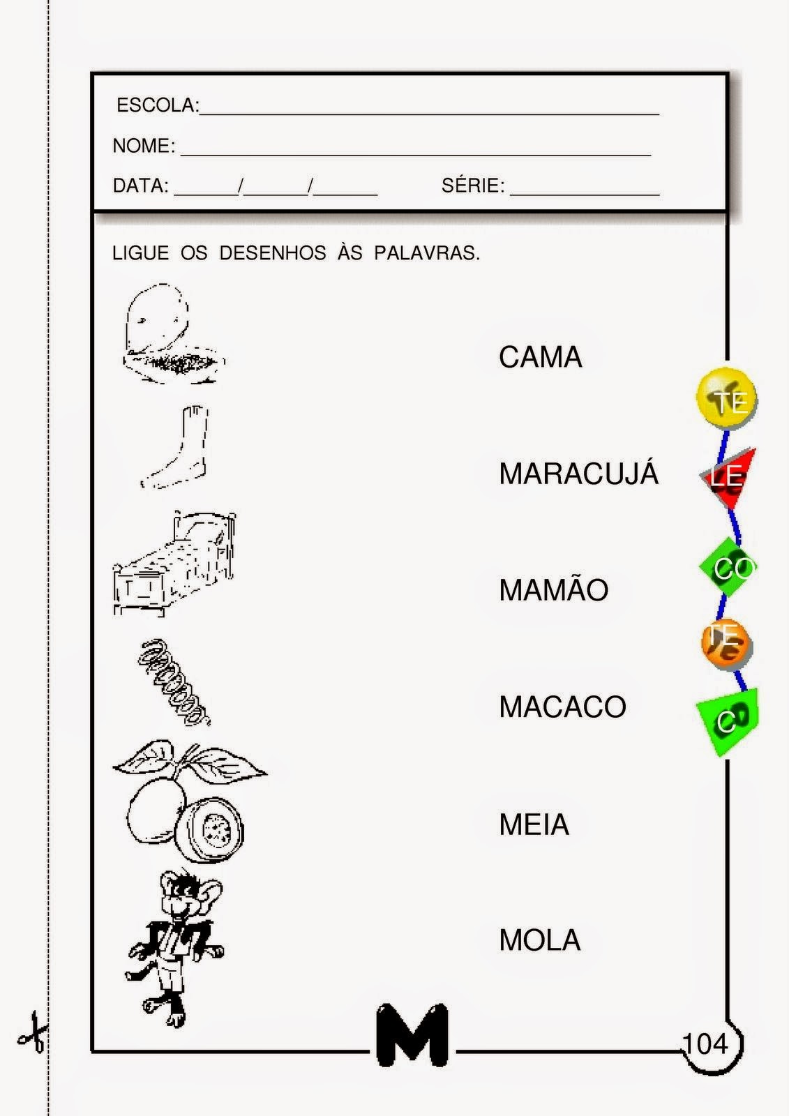Figuras Com A Letra M Para Imprimir - BINKEDU