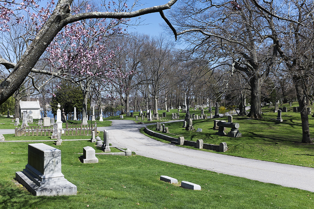 North American Cemeteries: Early spring in Swan Point Cemetery