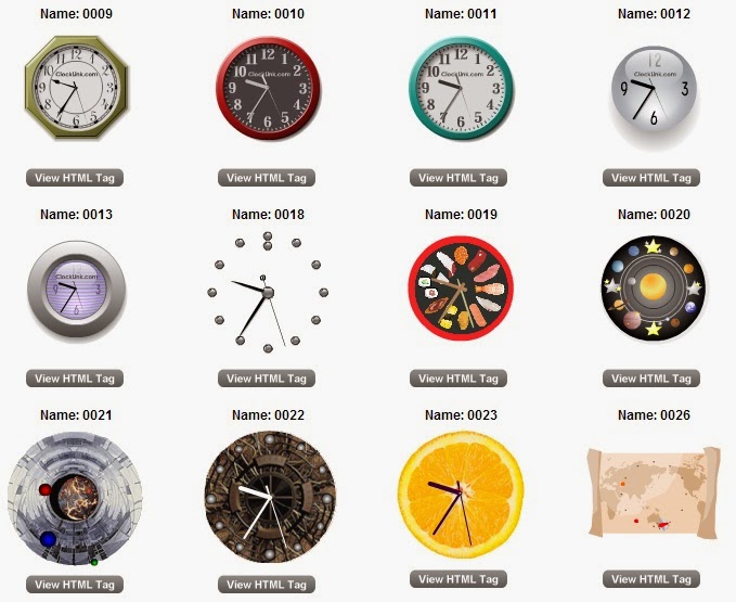 Widget Jam untuk Blog keren