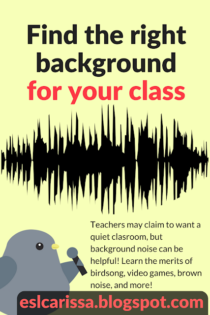 mELTing Activities, Lessons and Ideas: Background Noise Perfect for ANY ...