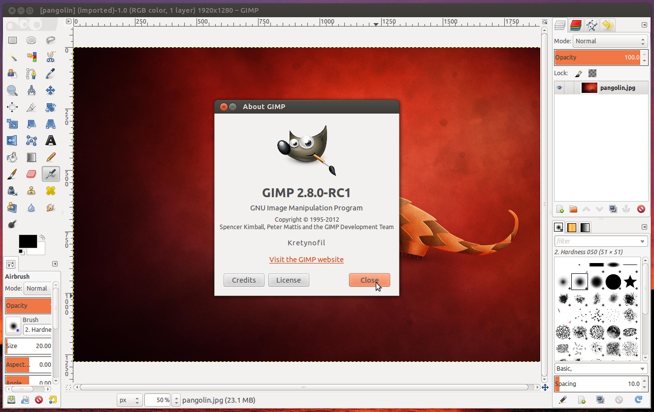 Ubuntu 12.04 : installer The Gimp 2.8 final via un ppa