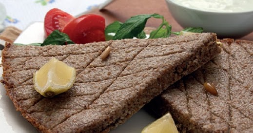 Kibbeh Bil Saniyyeh (Layered Meat Pie) Recipe | Arabic Food Recipes