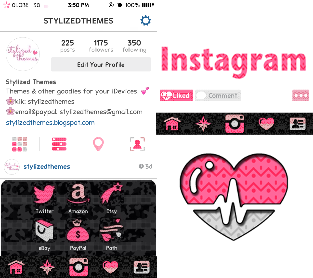 StylizedThemes: PINK Instagram Theme