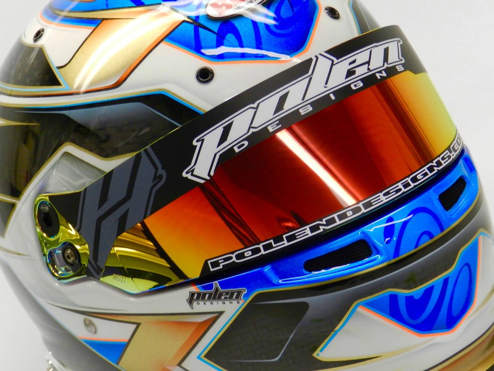 Racing Helmets Garage: Bell RS7 L.Fenderson 2017 by Polen Designs Inc.