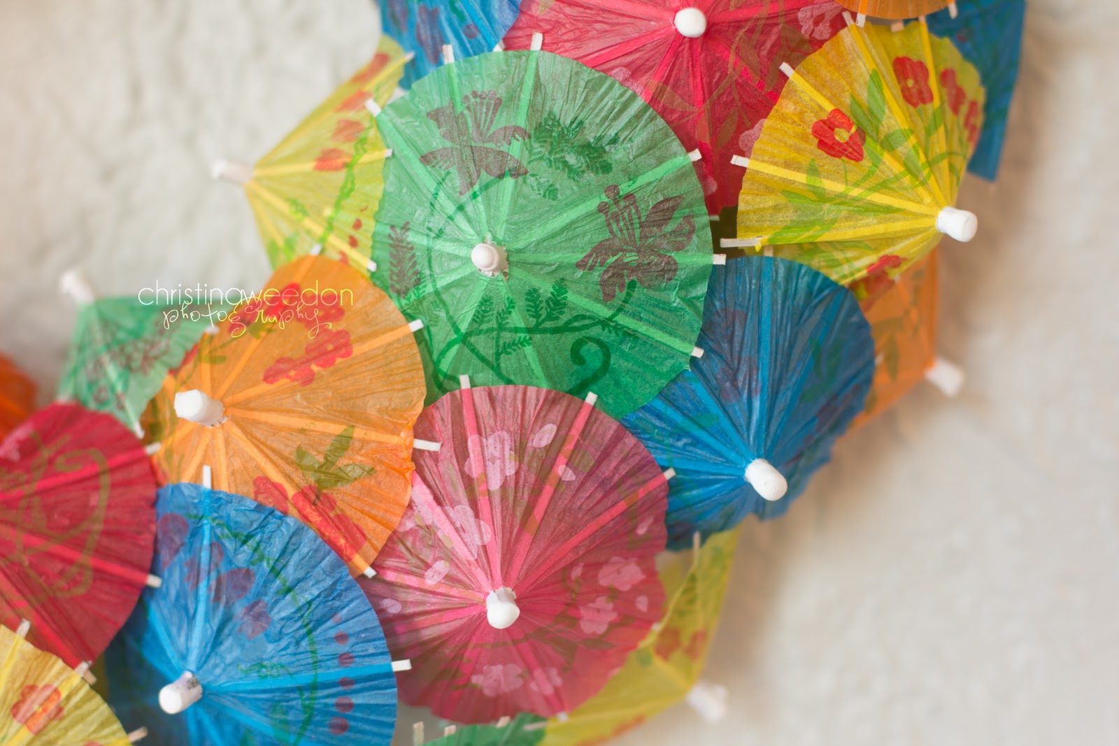 Dandelions on the Wall: Paper Parasol Wreath