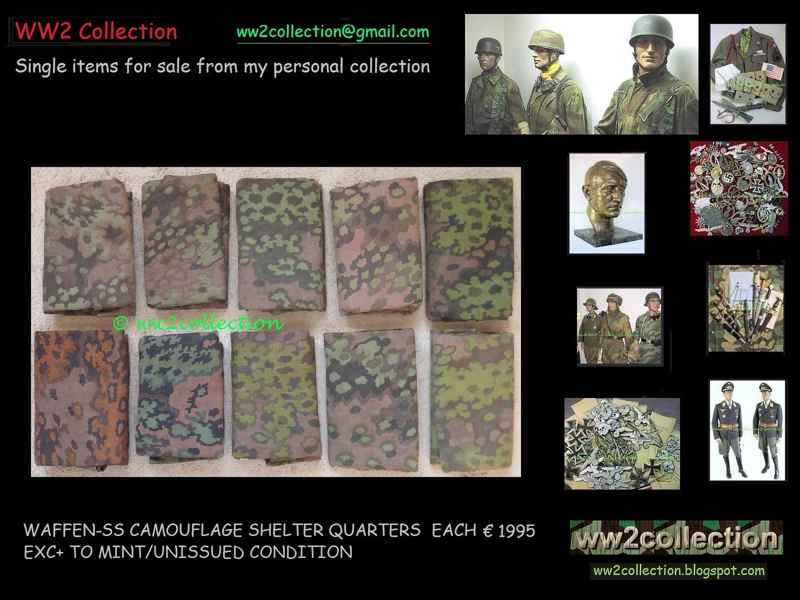 WW2 Collection Price List of my Private Collection Liquidation: Waffen ...