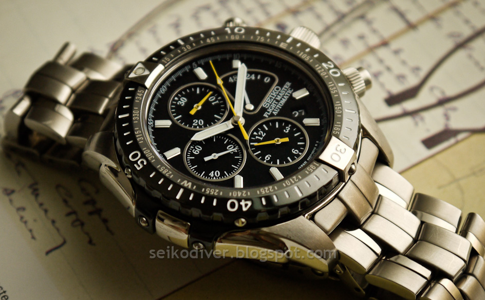 SEIKO DIVER: SOLD: SEIKO Automatic Chronograph 6S37-0010 SBDS001 FLIGHT ...