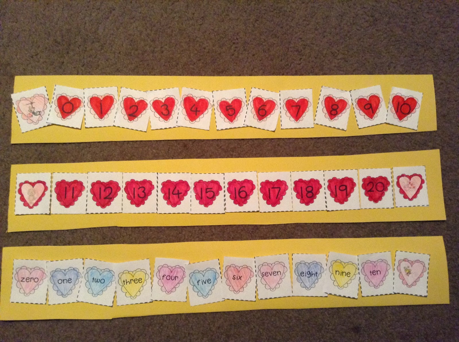 Dr. Clements' Kindergarten : Numbers (0-20) and Number Words (zero-ten ...