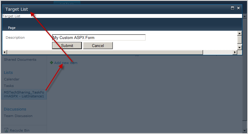 Sharepoint Team Create Workflow With Custom Task Form Aspx Page In Sharepoint 2010 4614