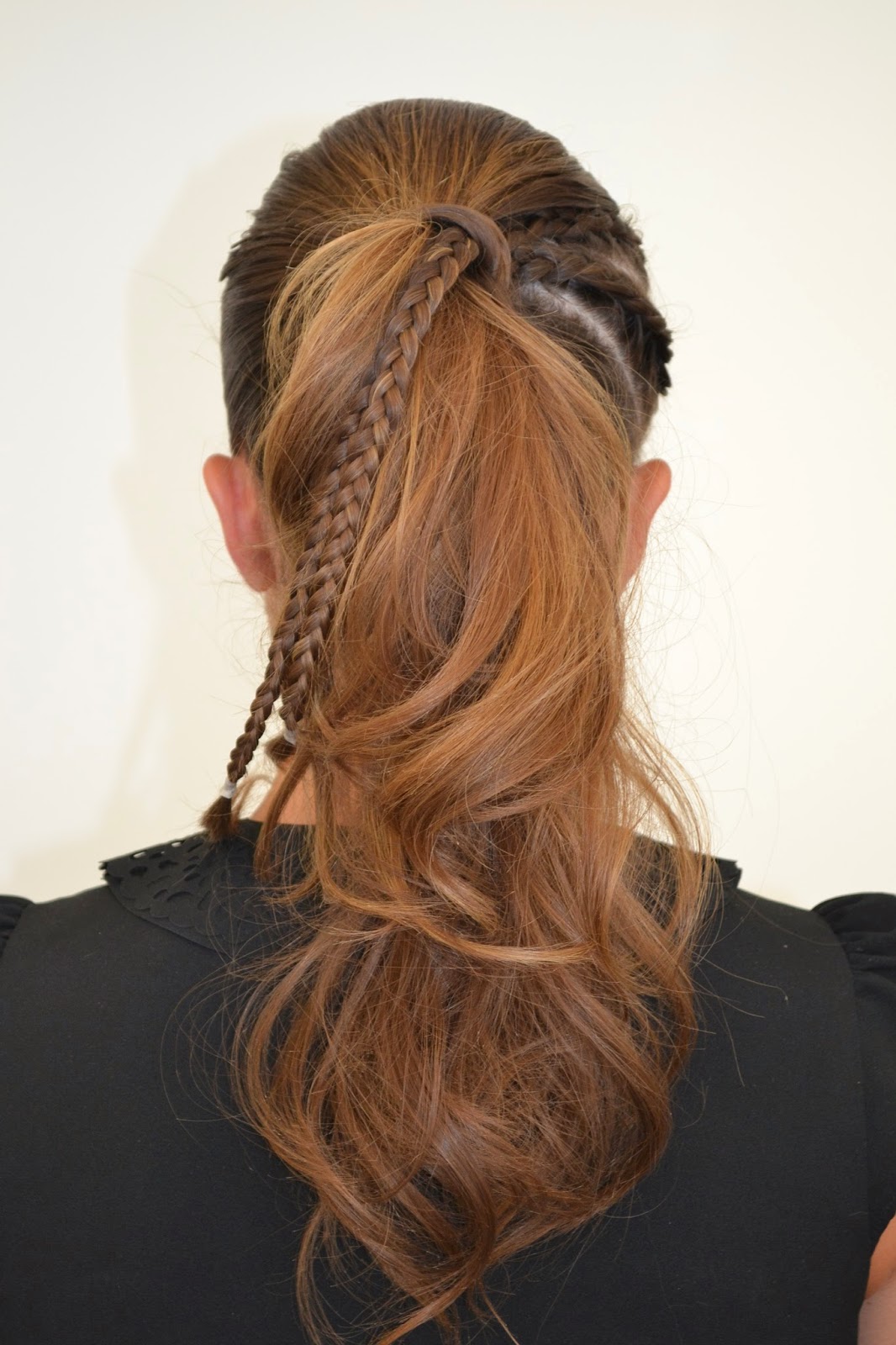 beauty girl musings: hair therapy {how-to}: Tri-look Ponytail