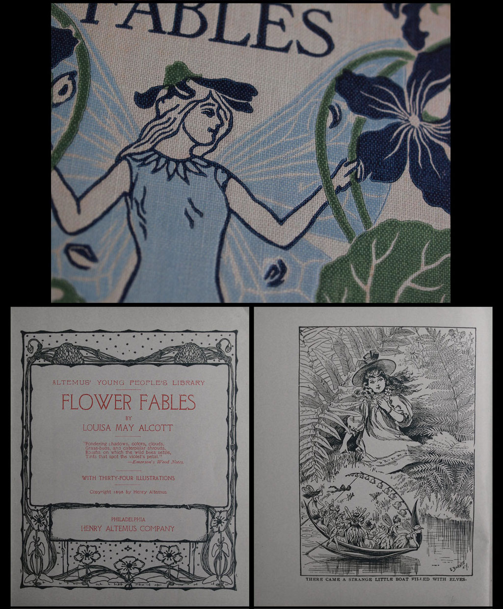 IsFive Antiquarian Books: CA. 1911 FLOWER FABLES BY LOUISA MAY ALCOTT ...