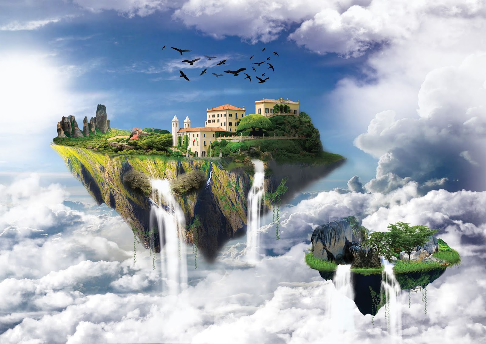 Belajar Bareng Desain Grafis: Tutorial Cara Membuat Manipulasi Floating ...