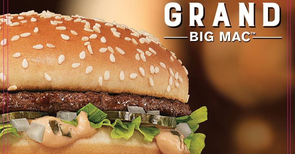 kavoniho žrádlo: Grand Big Mac, McDonald's