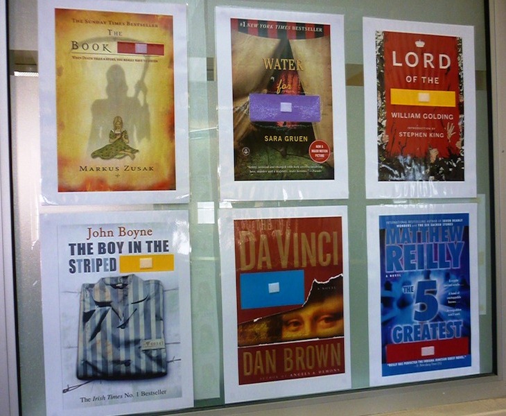 Library Displays: Missing Book Titles