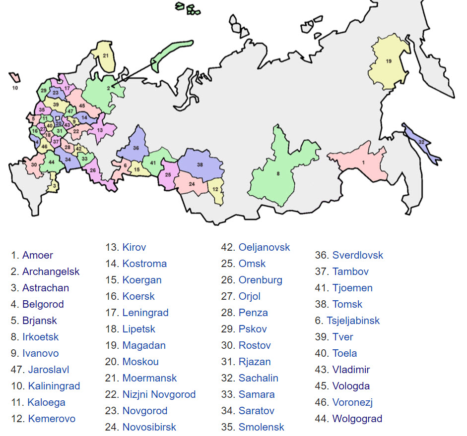 'ZIEN EN WETEN': RUSSISCHE FEDERATIE. VLAGGEN EN WAPENEMBLEMEN. (DEEL 11)