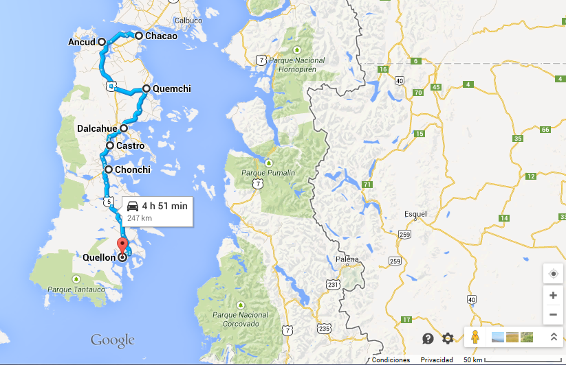 From Puerto Fuy to Chiloe. | Hacia El Fin