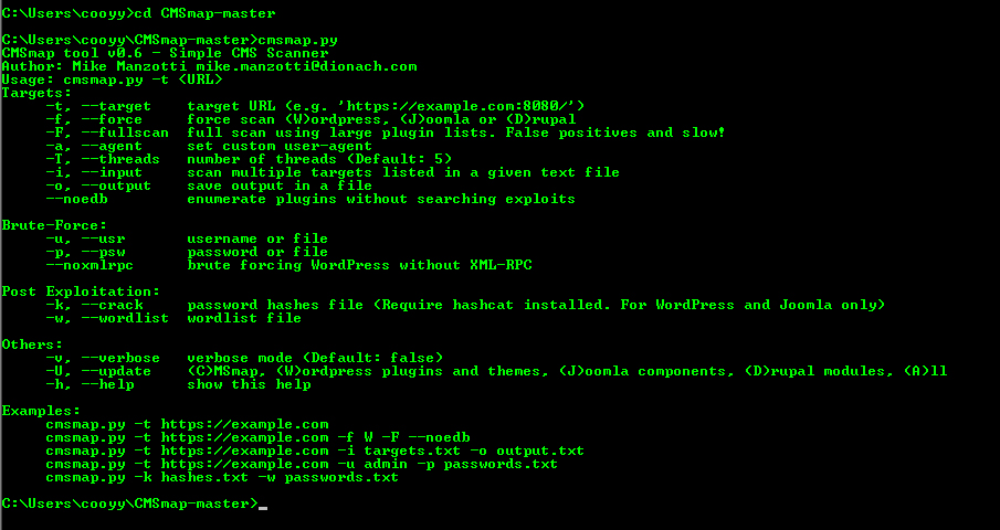 Cmsmap The Cms Scanner Dwi Sedang Nulis